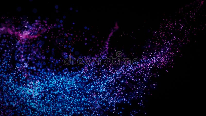 Abstract Colored Particles Background Theme. Stock Illustration ...
