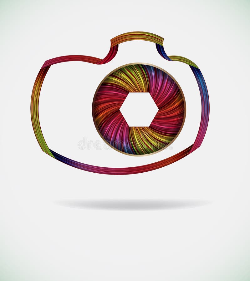Abstract Colored Photo Camera Stock Vector - Illustration of symbol ...
