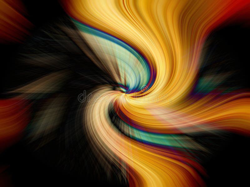 Abstract Colored Picture Swirl Technique Stock Illustration ...