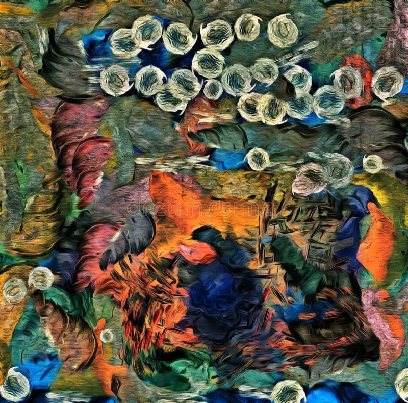 Abstract Colored Psychedelic Grunge Background with Texture of ...