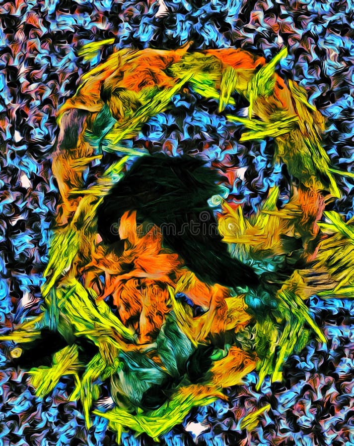 Abstract Colored Psychedelic Grunge Background with Texture of ...