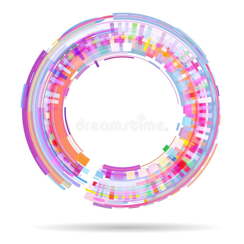 The Abstract Colored Radial 3 D Background Composed of Geometric Shapes ...