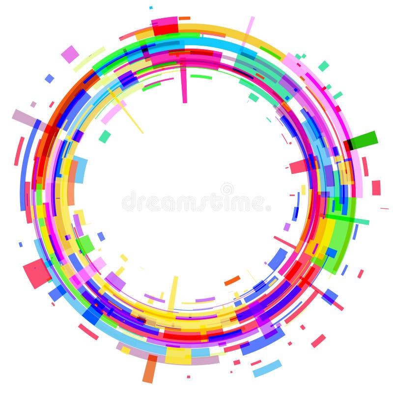 The Abstract Colored Radial 3 D Background Composed of Geometric Shapes ...