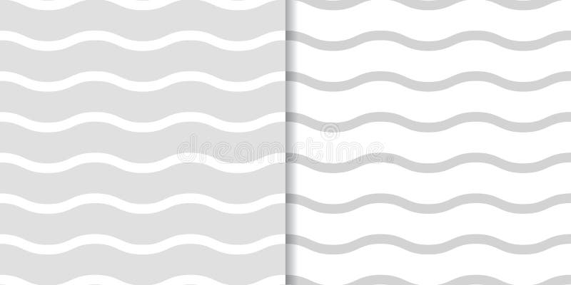 Abstract Colored Seamless Pattern. Background with Gray Wave Lines ...