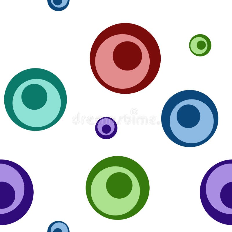 Abstract Colored Seamless Pattern. Colored Circles Stock Vector ...