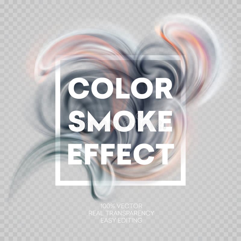 Abstract Colored Smoke Effect Background Design. Vector Illustration ...