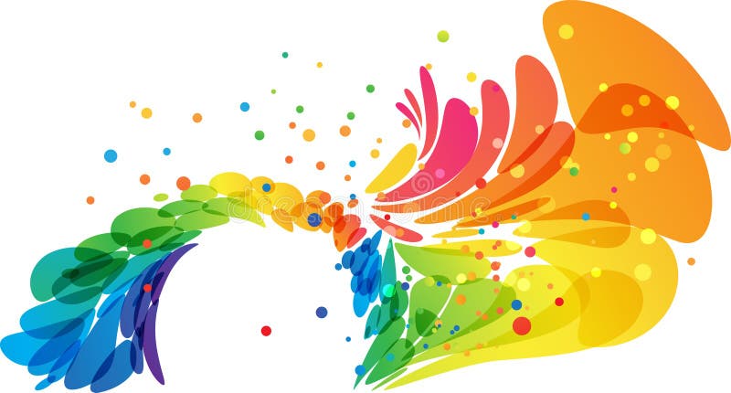 Abstract Colored Splash Circle Frame Stock Vector - Illustration of ...