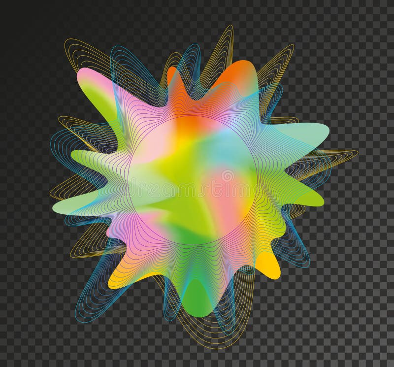 Abstract colored splash. stock vector. Illustration of shape - 94886578