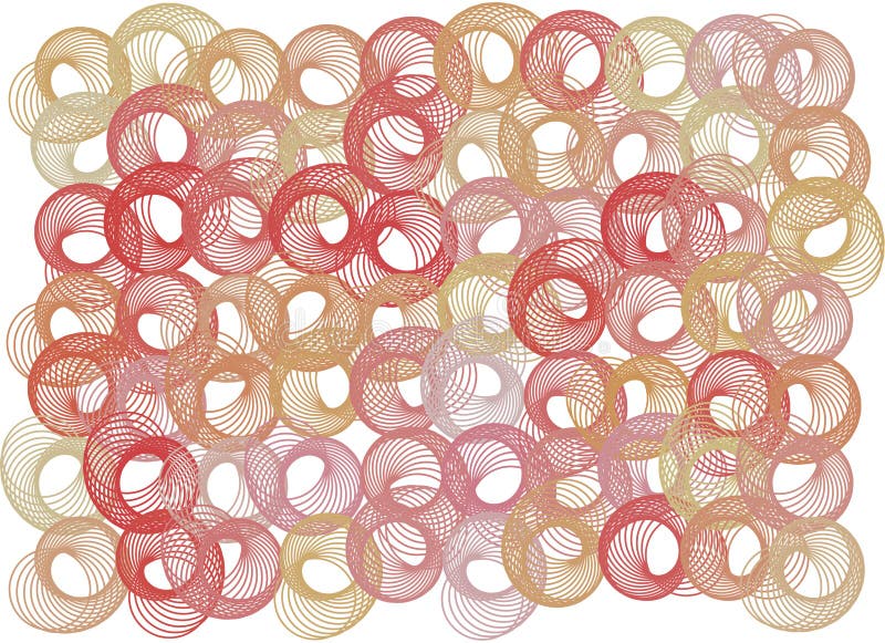 Abstract Colored Springs Shape Pattern. Style, Canvas, Ellipses ...