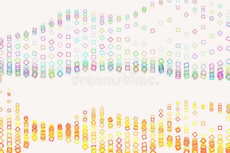 Abstract Colored Square, Rectangle Shape Pattern. Cover, Effect ...
