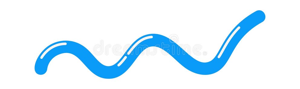 Abstract Colored Squiggle Wavy Line Stock Vector - Illustration of ...