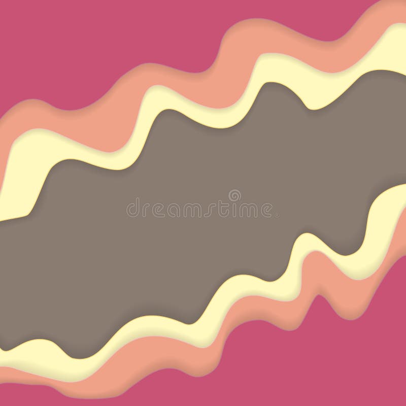 Abstract Colored Wave Background in Ice Cream Colours. Vector I Stock ...
