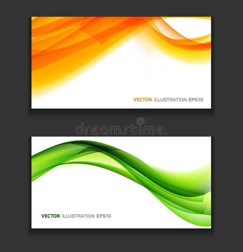Abstract Colored Wave Card Background. Vector Illustration Stock Vector ...