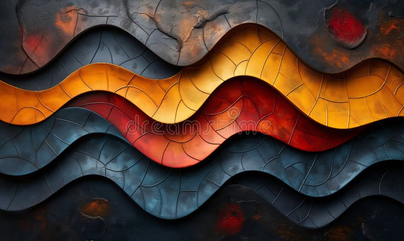 Abstract Colored Wavy Background. Stock Photo - Image of soft, backdrop ...