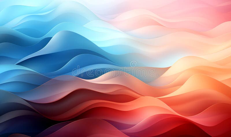 Abstract Colored Wavy Transparent Fabric Texture Stock Illustration ...