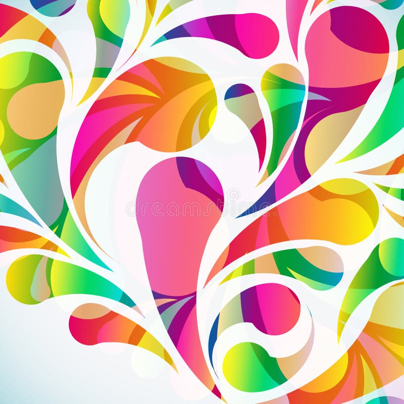 Abstract Colorful Arc-drop Background. Vector Stock Vector ...