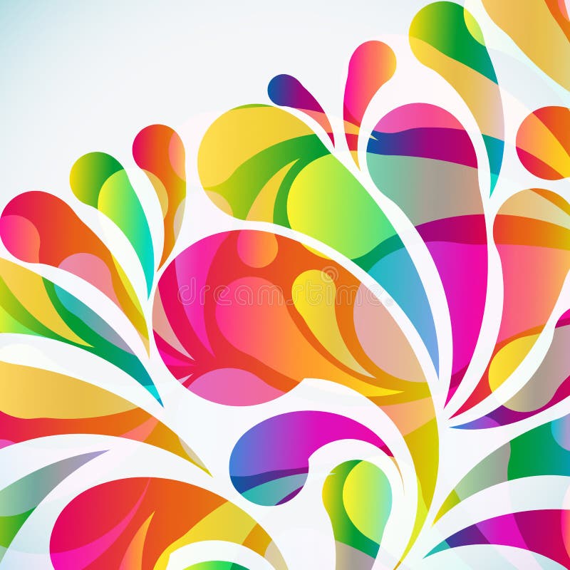 Abstract Colorful Arc-drop Background. Vector Stock Vector ...