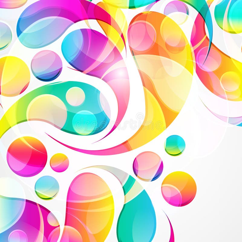 Abstract Colorful Arc-drop Background. Vector Stock Vector ...