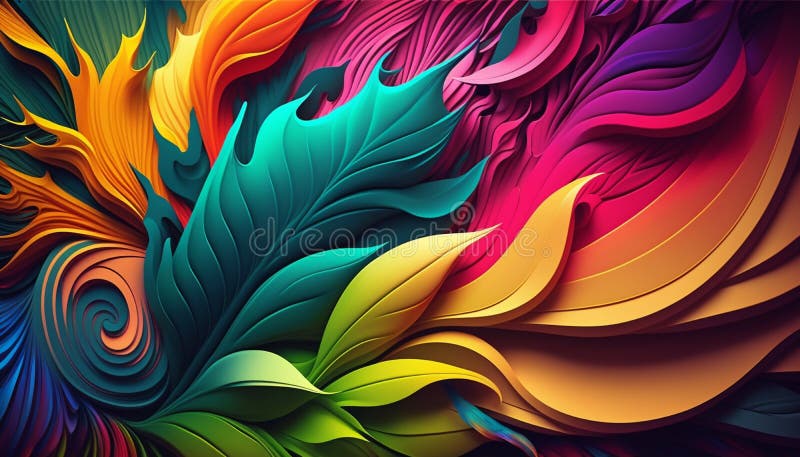 Abstract Colorful Art Background Stock Illustration - Illustration of ...