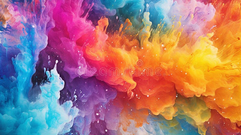 Abstract Colorful Art Piece, Created Using Ai Generative. Stock ...