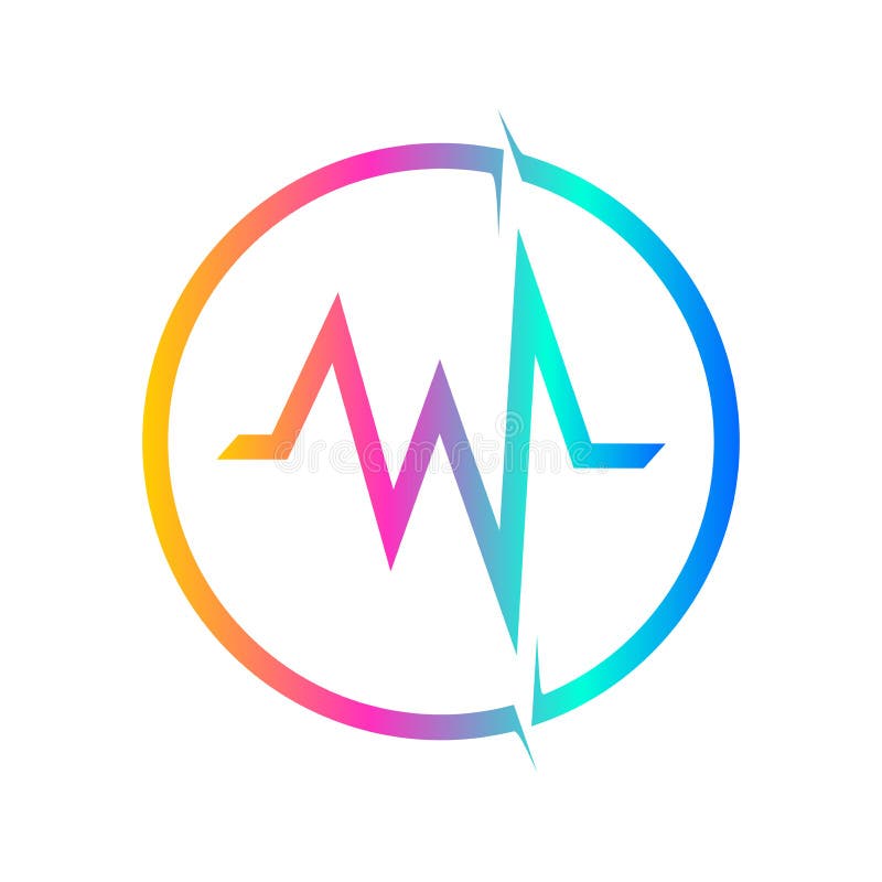 Abstract Colorful Audio Wave in Circle Vector Logo Sign Symbol Icon ...