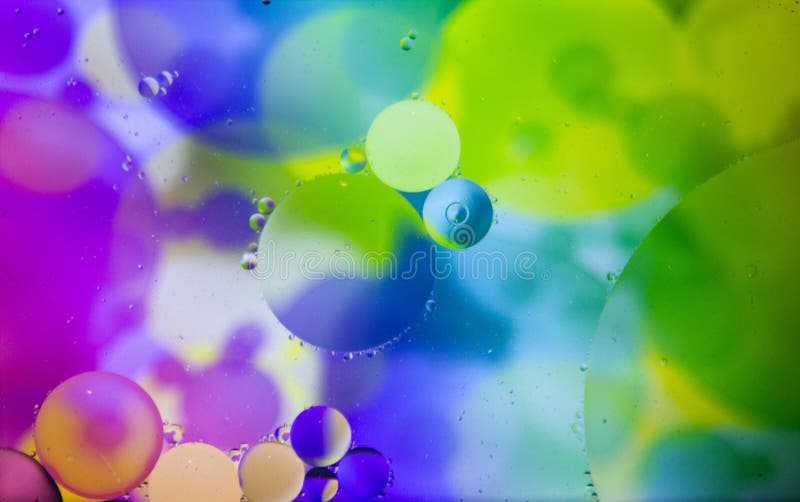 Abstract Colorful Background. Blurred Colored Drawing. Bubbles on a ...