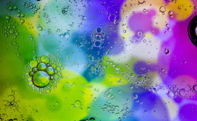 Abstract Colorful Background. Blurred Colored Drawing. Bubbles on a ...