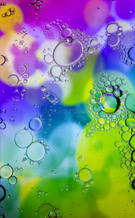 Abstract Colorful Background. Blurred Colored Drawing. Bubbles on a ...
