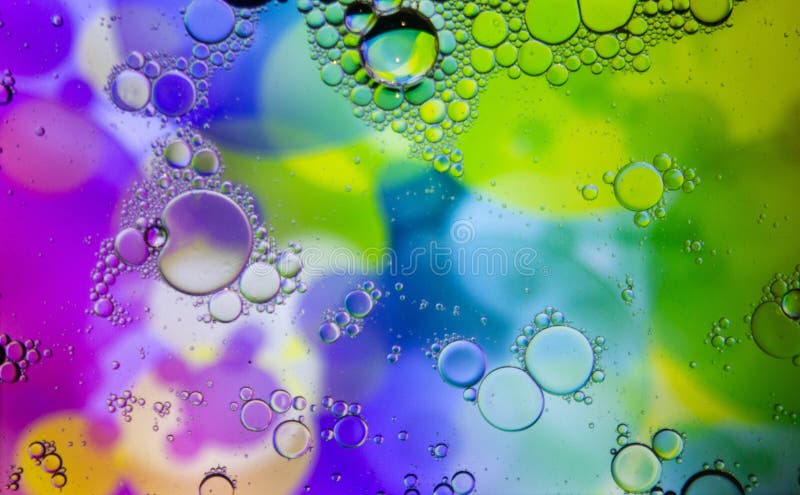 Abstract Colorful Background. Blurred Colored Drawing. Bubbles on a ...