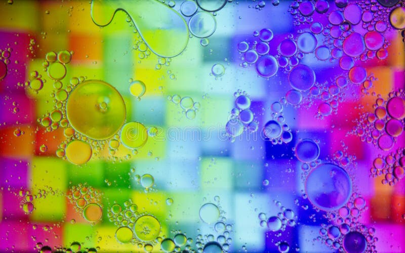 Abstract Colorful Background. Blurred Colored Drawing. Bubbles on a ...