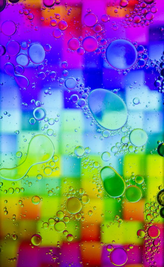 Abstract Colorful Background. Blurred Colored Drawing. Bubbles on a ...