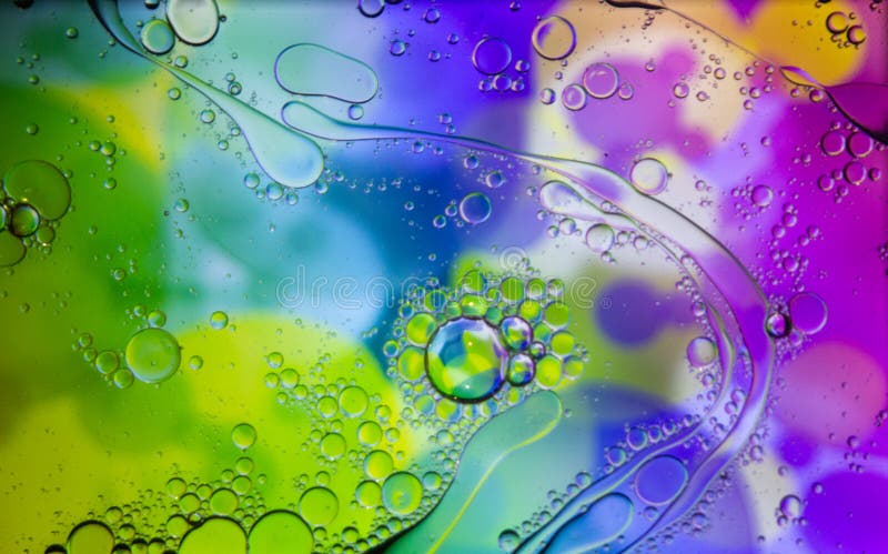 Abstract Colorful Background. Blurred Colored Drawing. Bubbles on a ...