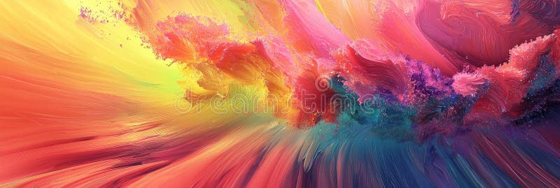 Abstract Colorful Background with a Burst of Color Stock Illustration ...