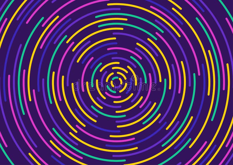 Abstract Colorful Background. Circle Shape Line Design Stock Vector ...