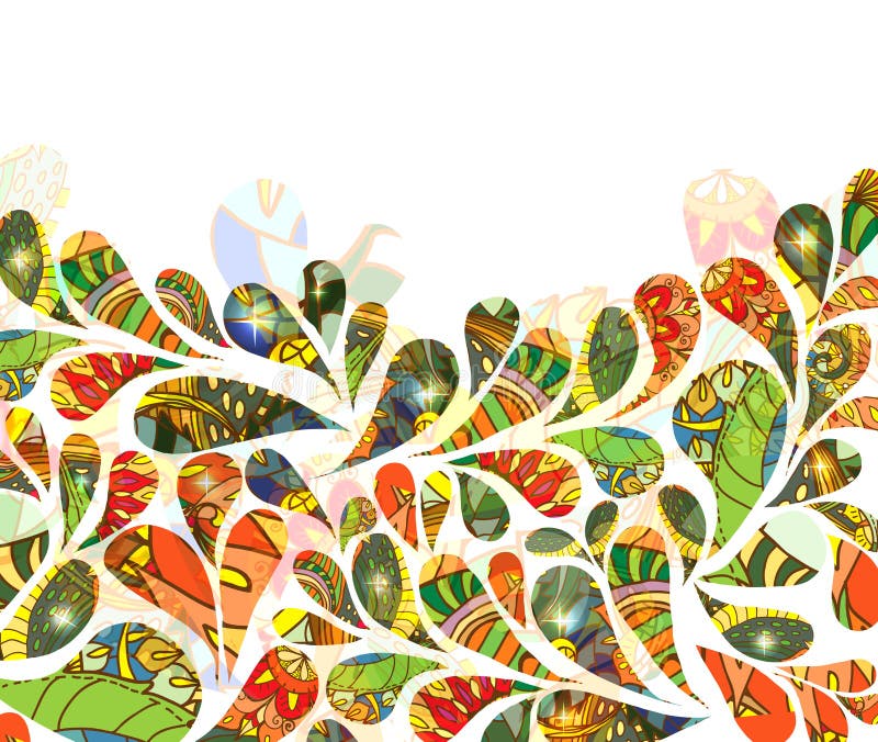 Abstract Colorful Background with Drops Stock Vector - Illustration of ...