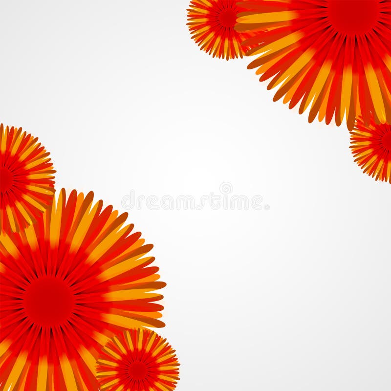 Abstract Colorful Background with Flowers. Vector Stock Vector ...
