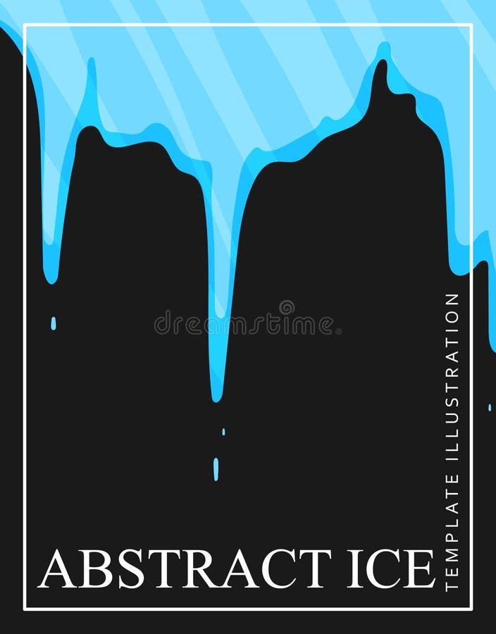 Abstract Colorful Background with Flowing Melting Ice from the Top of ...