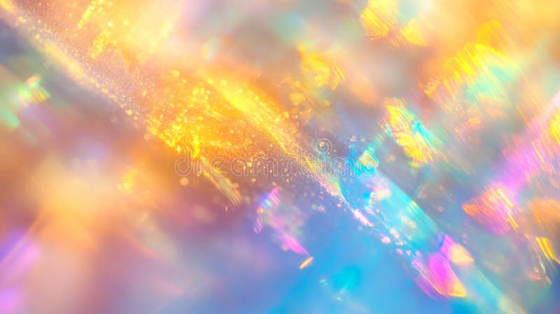 Abstract Colorful Background with Gold Glitter and Rainbow Shimmer ...