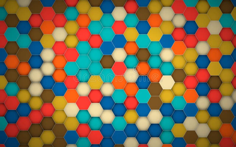 Abstract Colorful Background Hexagon Texture Stock Vector ...