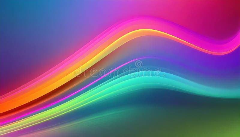 Abstract Colorful Background Illuminated with Colorful Neon Light ...