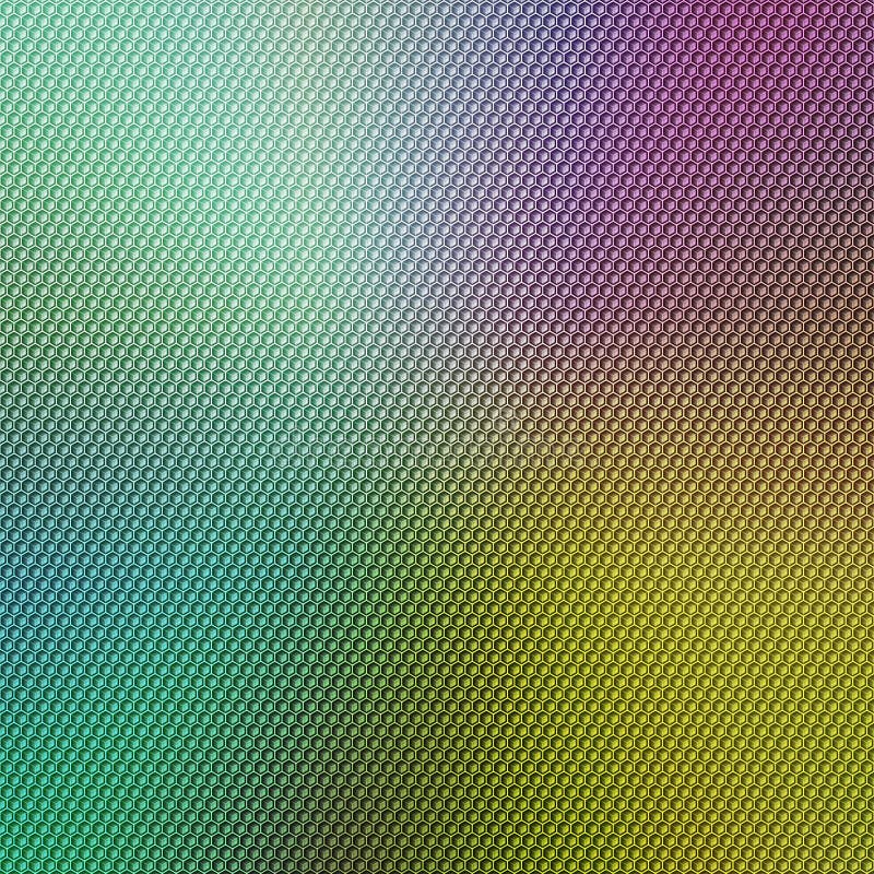 Abstract Colorful Background Image with a Hexagonal Honeycomb Grid ...