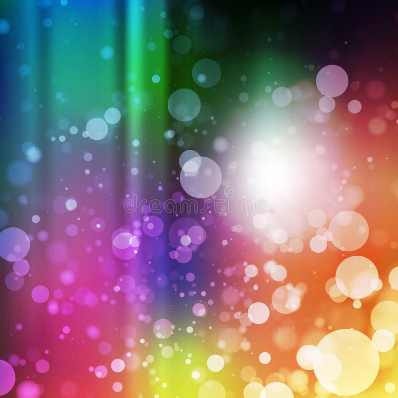 Colorful Round Abstract Circles Background Stock Vector - Illustration ...