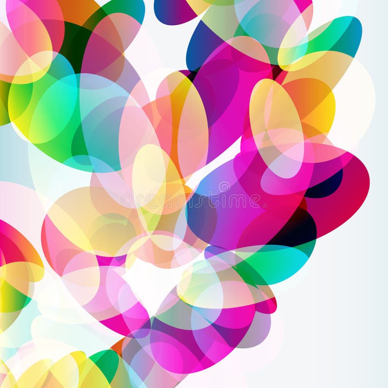 Abstract Colorful Background Made of Transparent Elements. Stock Vector ...