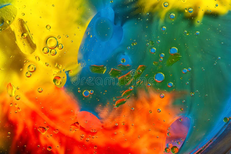 Abstract Colorful Background Oil in Water with Colorful Gradient Colors ...