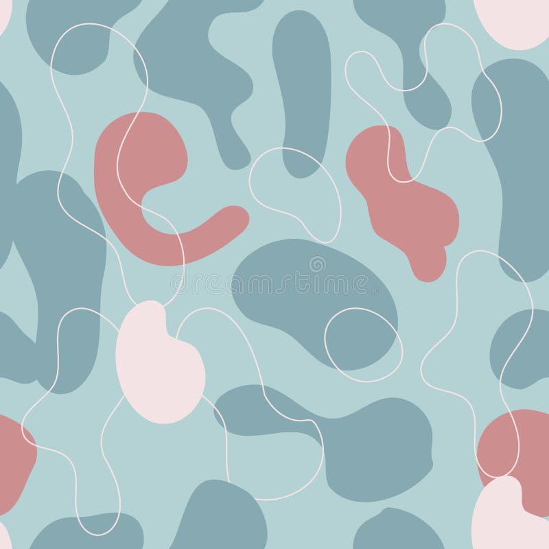 Abstract Colorful Background with Overlapping Organic Shapes Stock ...