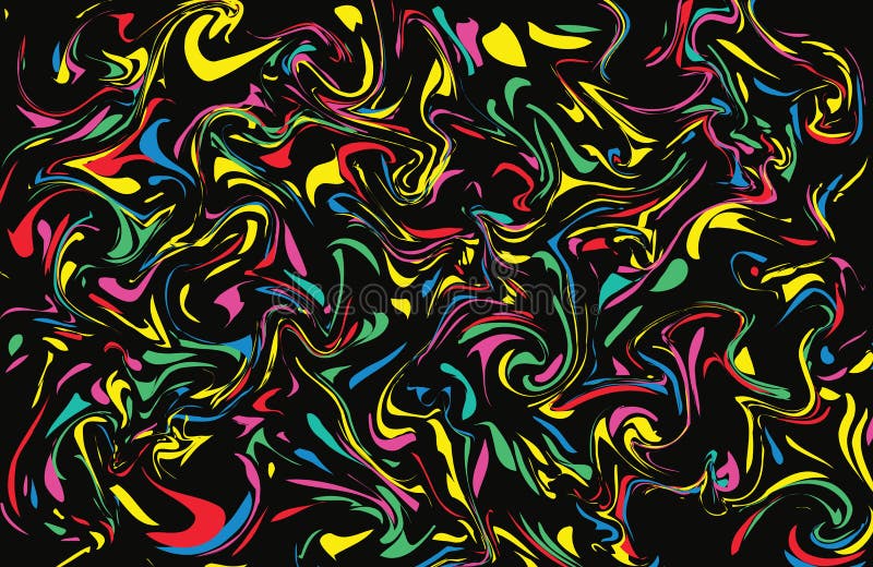 Abstract Abstract Messy Strokes of Various Colors, Imitation of Stock ...