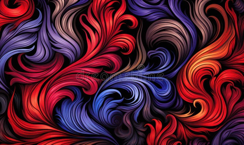 Abstract Colorful Background. Psychedelic Texture of Wavy Fabric Stock ...