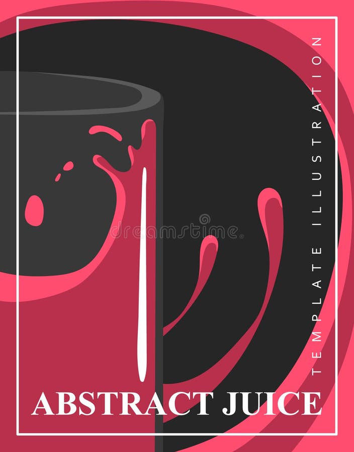 Abstract Colorful Background with Red Drink Juice or Fruit Drink in a ...