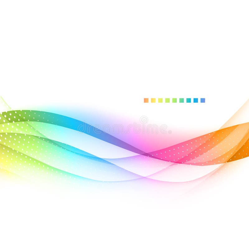 Spectrum Wave Color. Abstract Wavy Vector Background, Colored Waved ...