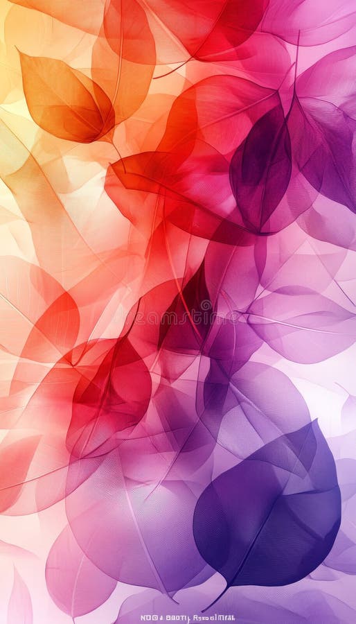 Abstract Colorful Background. Swirl, Wavy, Translucent Petals. Gradient ...